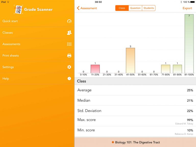 Grade Scanner 1.7 is now available! - GradeScanner by iDoceo Studios